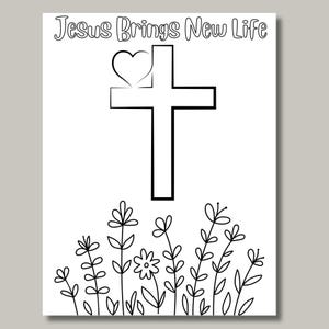 Easter Story Coloring Pages for Kids – 10-page Christian Printable Set ...