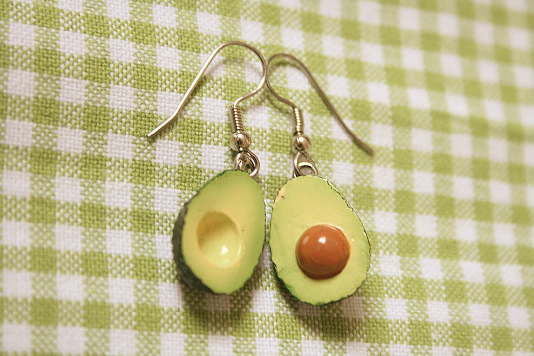 Avocado Earrings - Etsy