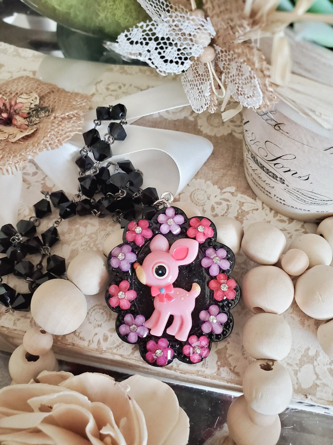 Bambi Dear Necklace - Etsy