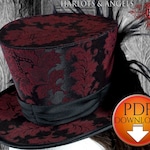 Hat Pattern Steampunk Top Hat Sewing Pattern Wedding Hat | Etsy