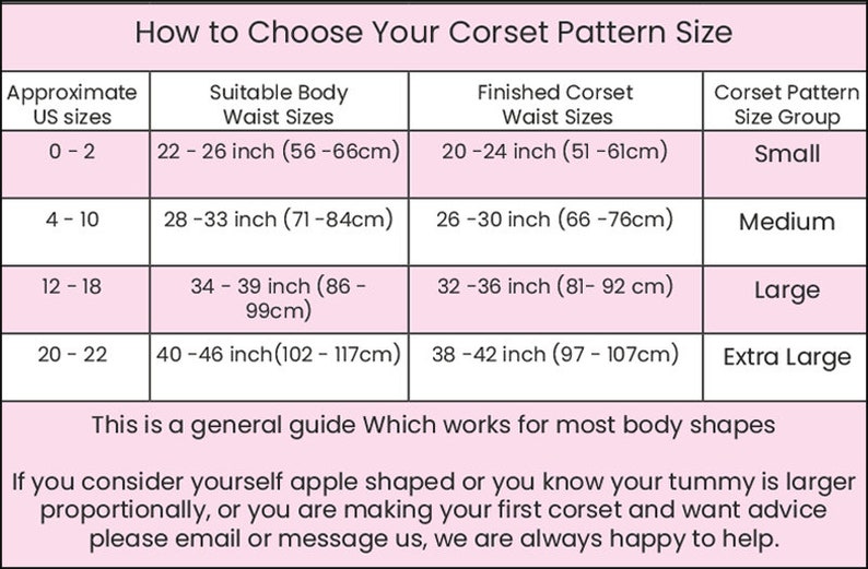 Corset Sewing Pattern, Size Medium, Underbust, Digital PDF, Tight ...