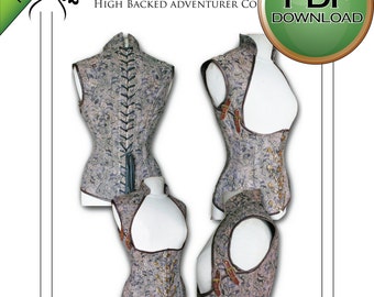 Corset Sewing Pattern PDF Digital Download Steampunk | Etsy