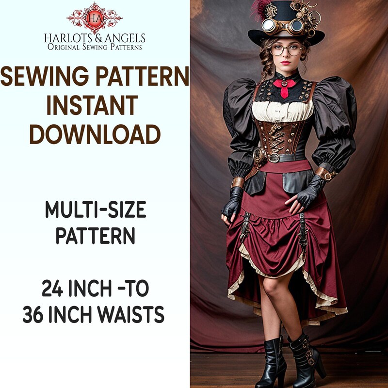 Saloon Girl Pattern - Etsy