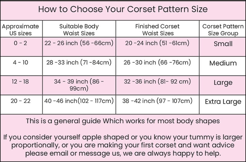 Corset Sewing Pattern Pdf Download, Medium Size, Tight-lacing, Steel ...