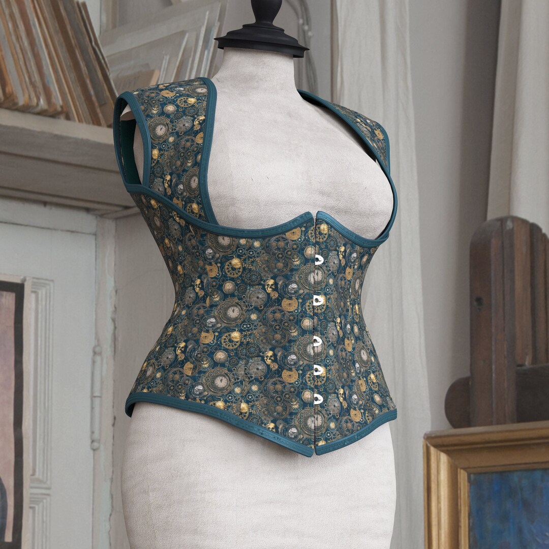 Steampunk Corset Medium Sewing Pattern. High Backed Medium - Etsy