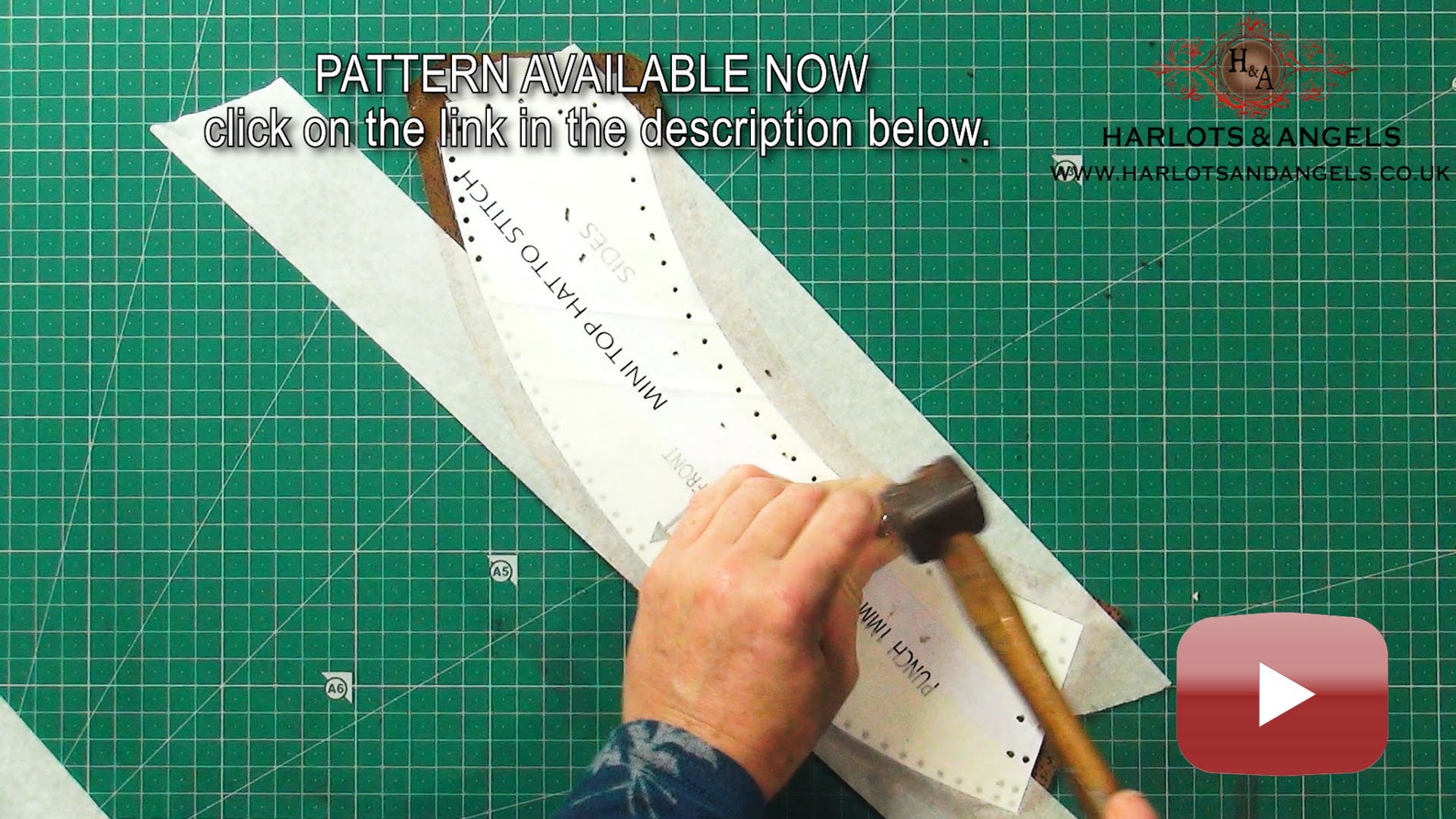 Steampunk Easy Pattern for Mini Top Hat in Leather or Fabric | Etsy