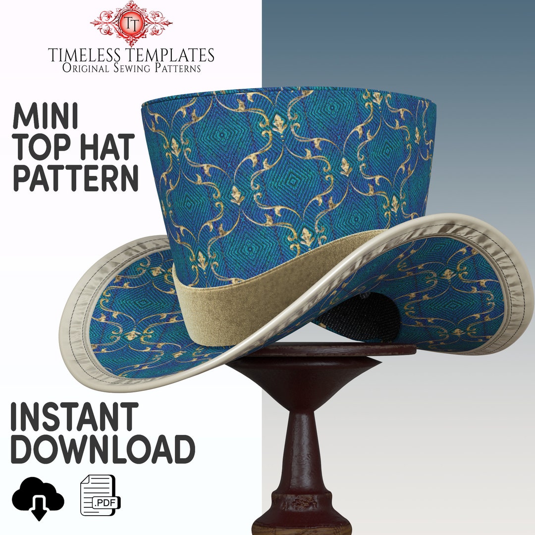 Mini Top Hat Making Pattern, Pdf Digital Download, Make Professional ...