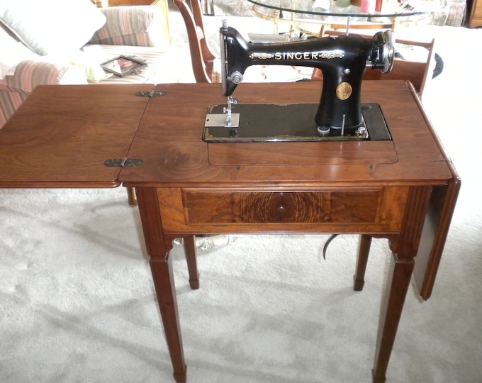 Vintage Singer 101 Sewing Machine and Cabinet Pick-up Only Shipping Not ...