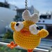 Crochet Chicken Keychain: Amigurumi Fried Chicken Plush Bag Charm - Etsy