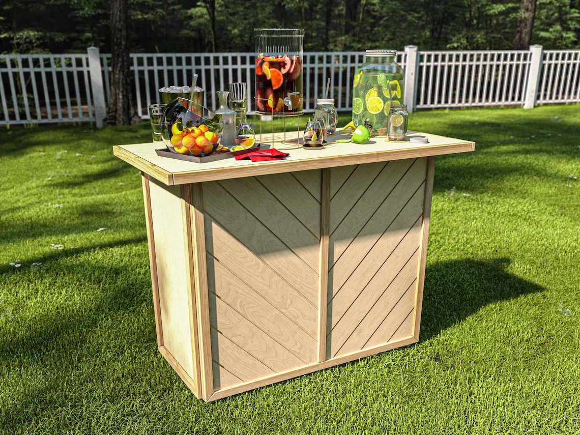 DIY PDF Folding Bar Plan, Candy Bar, Collapsible Bar, Wedding Bar ...