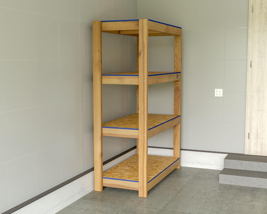 DIY PDF 2x4 Garage Shelf Plans – Build Sturdy and Affordable Storage ...