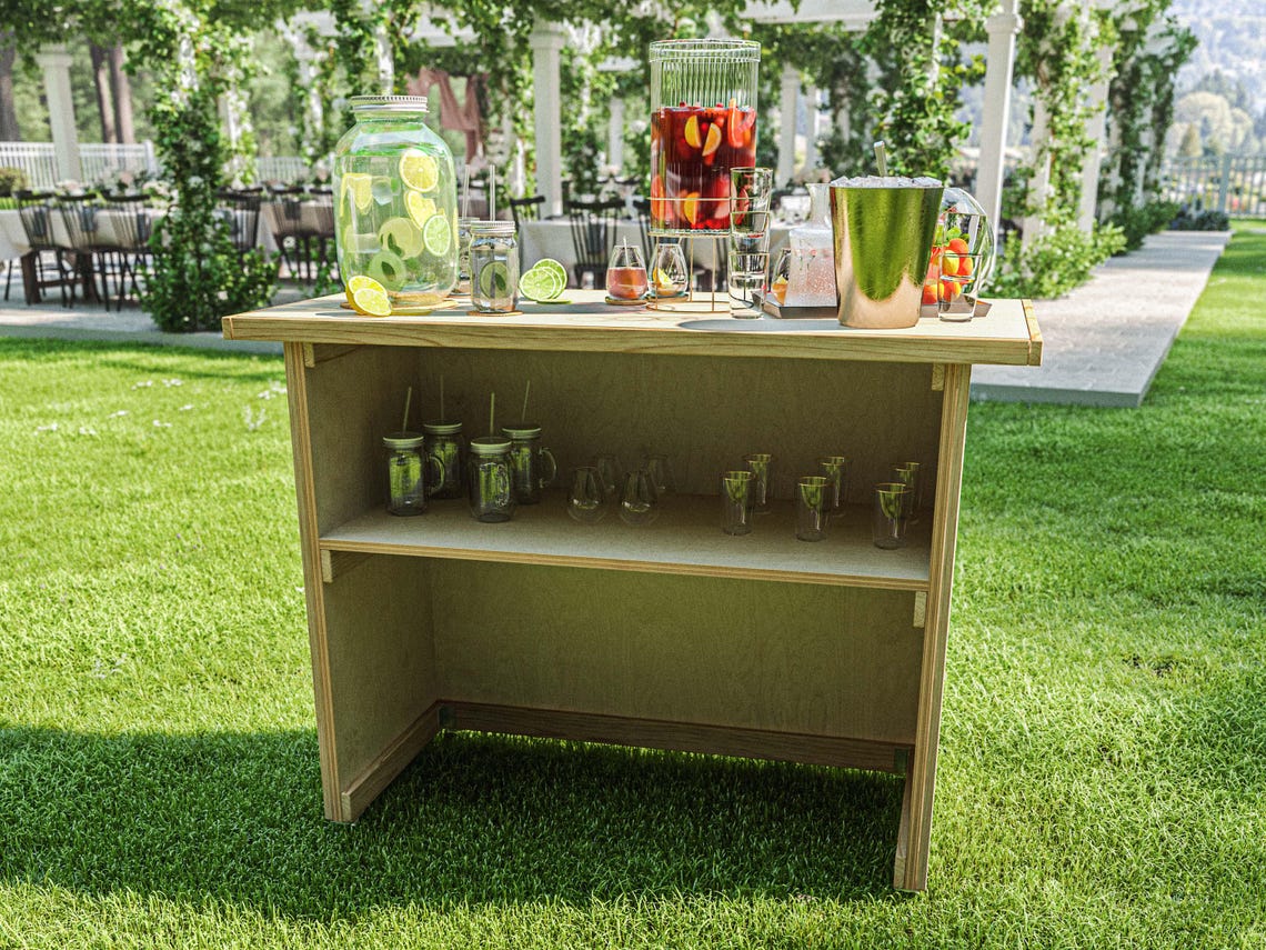 DIY PDF Folding Bar Plan, Candy Bar, Collapsible Bar, Wedding Bar ...
