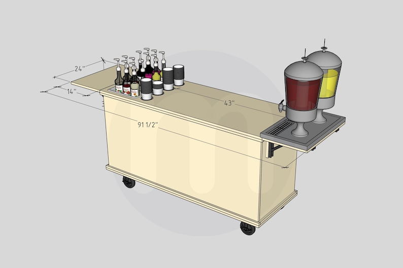 DIY PDF Collapsible Drink Cart Plans – Build a Portable and Versatile ...