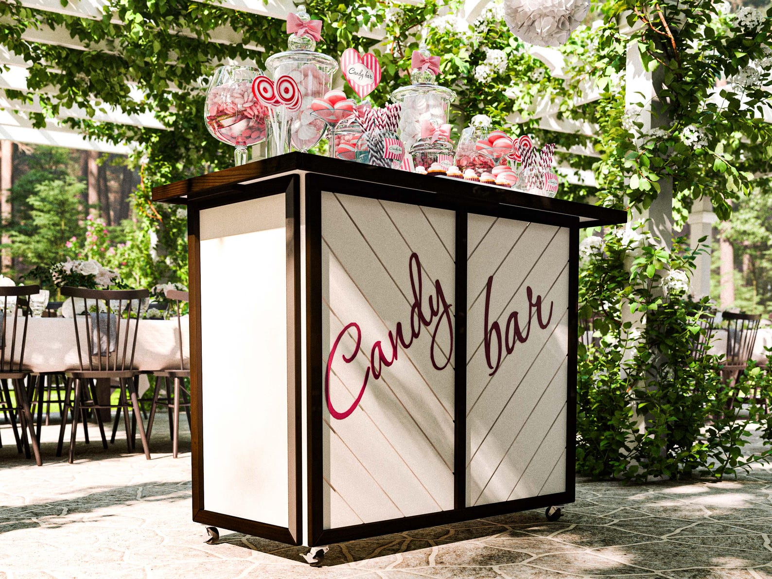DIY PDF Collapsible Bar Plan, Candy Bar, Folding Bar, Wedding Bar ...
