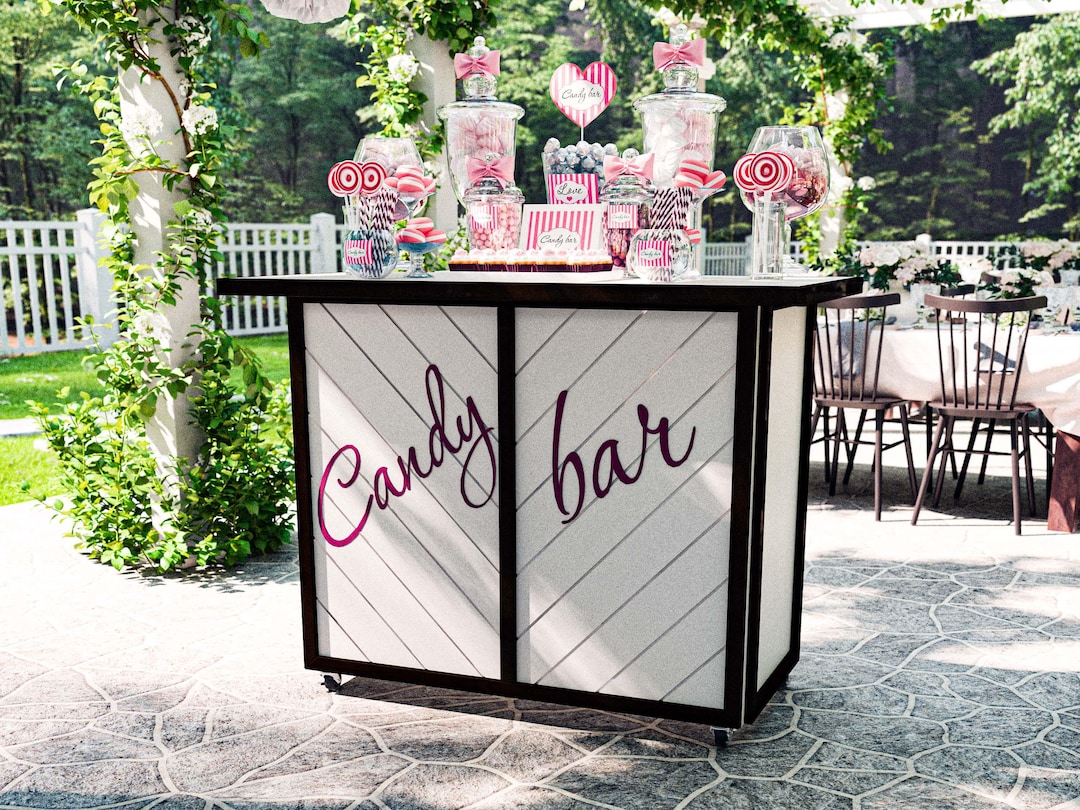 DIY PDF Collapsible Bar Plan, Candy Bar, Folding Bar, Wedding Bar ...