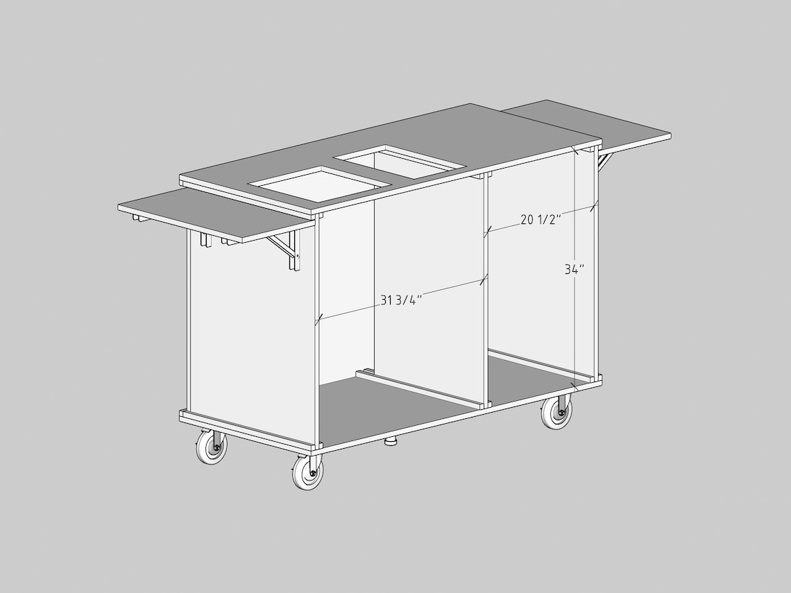 DIY PDF Collapsible Matcha Cart Plans – Build a Portable, Professional ...