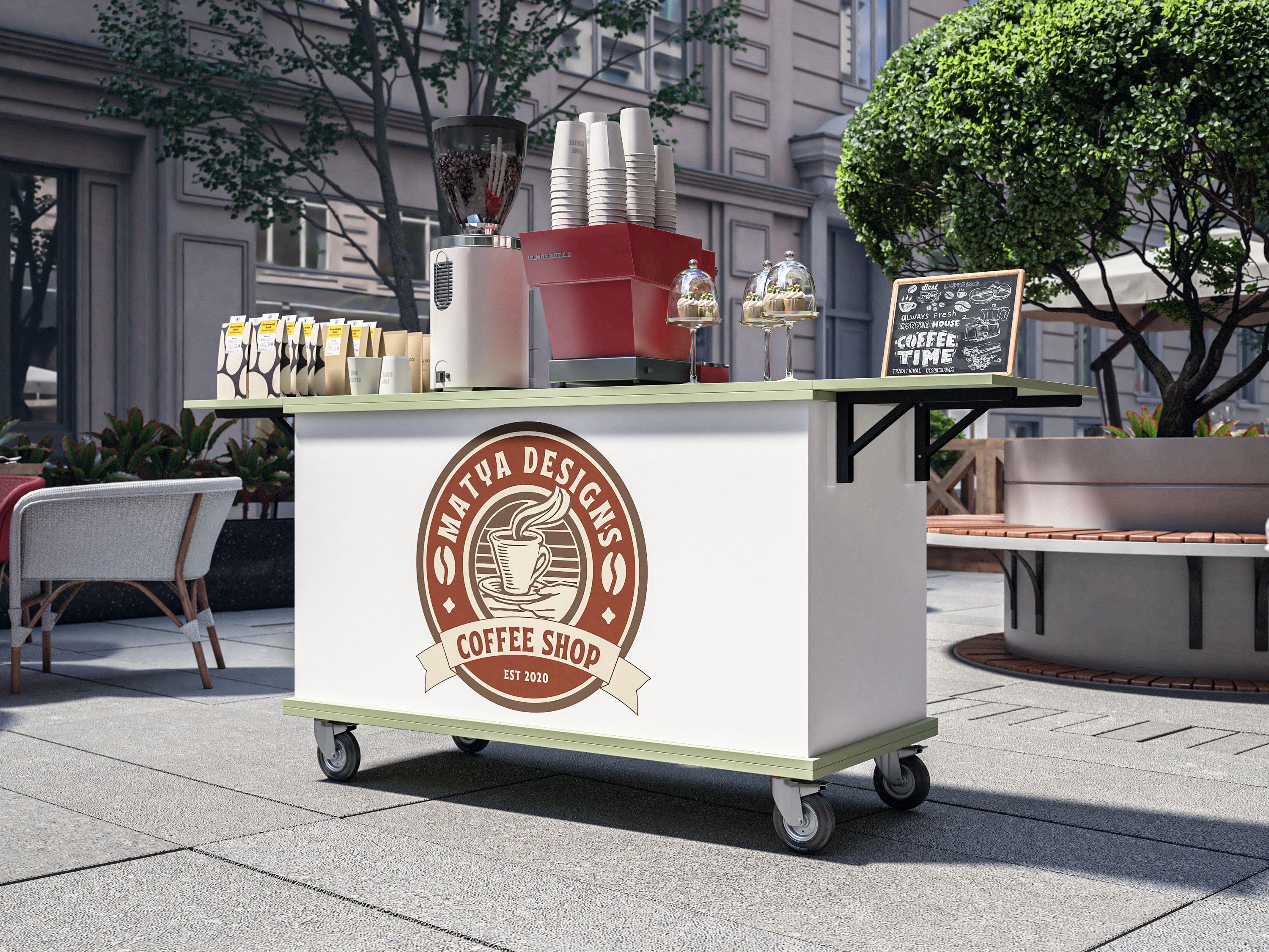 DIY PDF Folding Coffee Cart Plans — Imperial (in) & Metric (mm ...