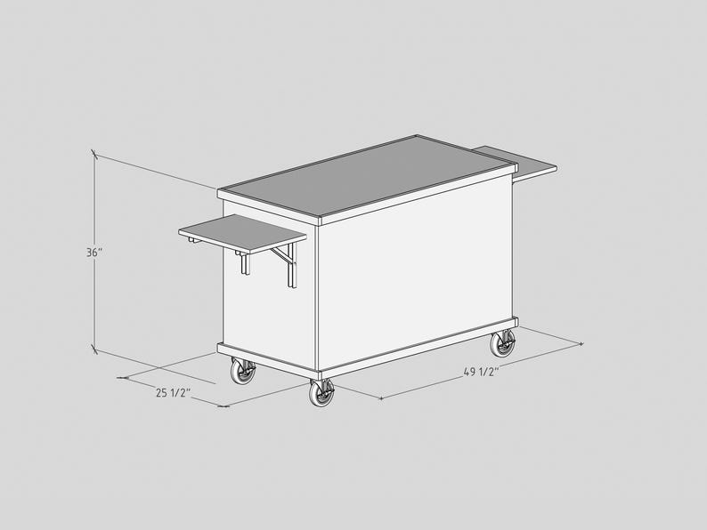 DIY PDF Folding Cart Plans, Wedding Cart, Collapsible Service Cart ...