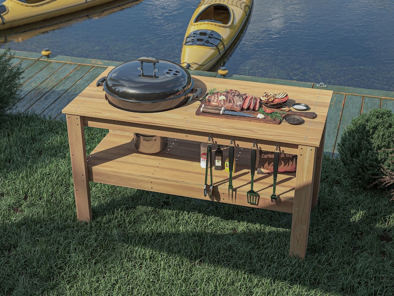 DIY PDF Weber 22" Kettle Grill Table Plans – Build a Durable and ...