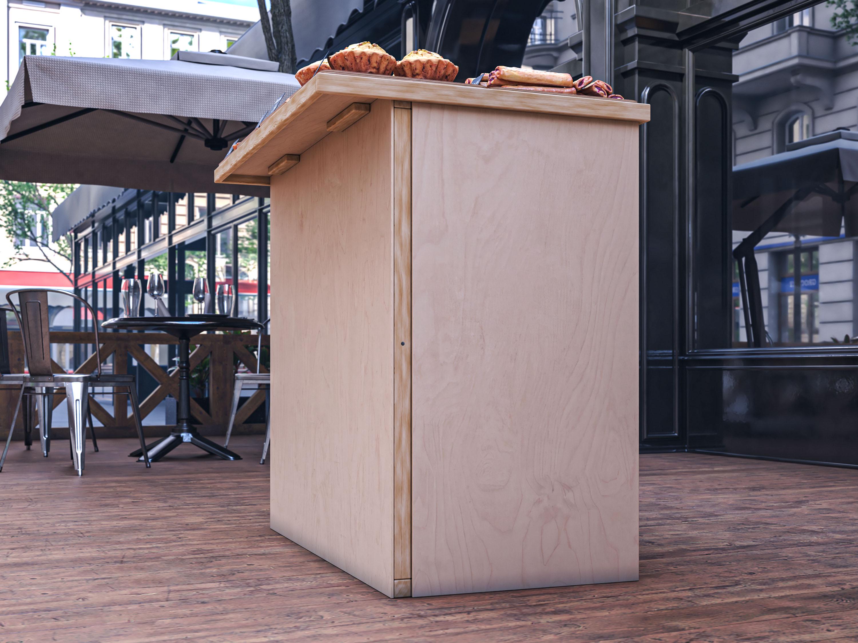 DIY PDF Collapsible Bakery Counter Plans — Foldable Pastry Display ...