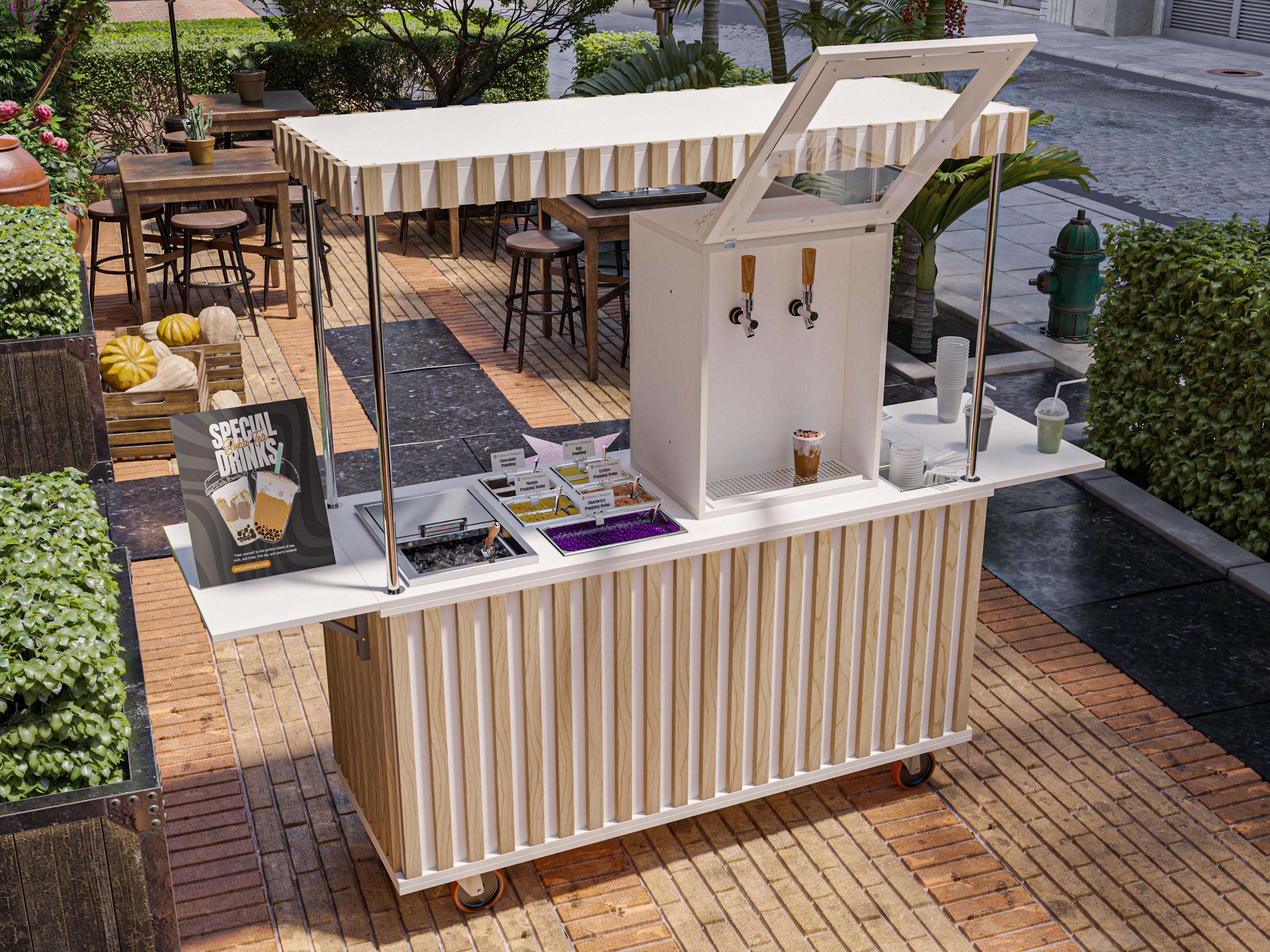 DIY PDF Collapsible Boba (bubble Tea) Cart Plans – Build a Professional ...