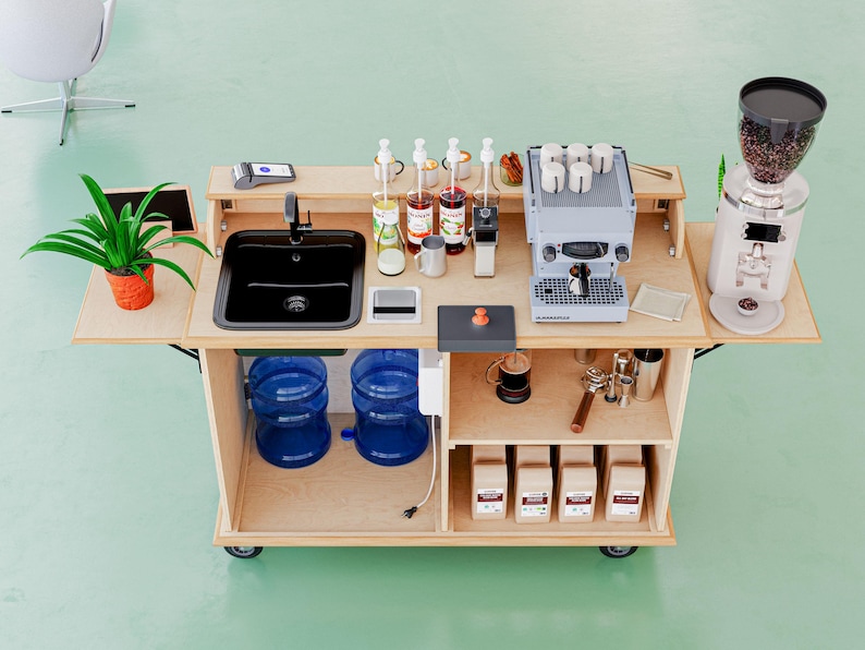 DIY PDF Collapsible Coffee Cart Plans – Build a Portable and ...