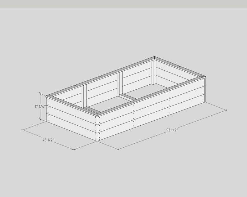DIY PDF 4x8 Raised Garden Bed Plans – Easy Guide for Backyard Gardening ...