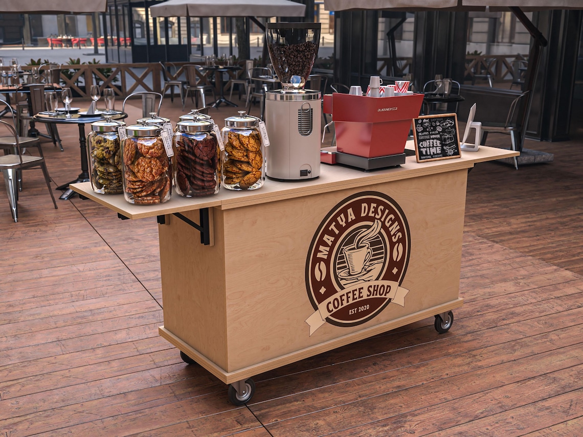 DIY PDF Collapsible Coffee Cart Plans – Create Your Own Mobile Coffee ...