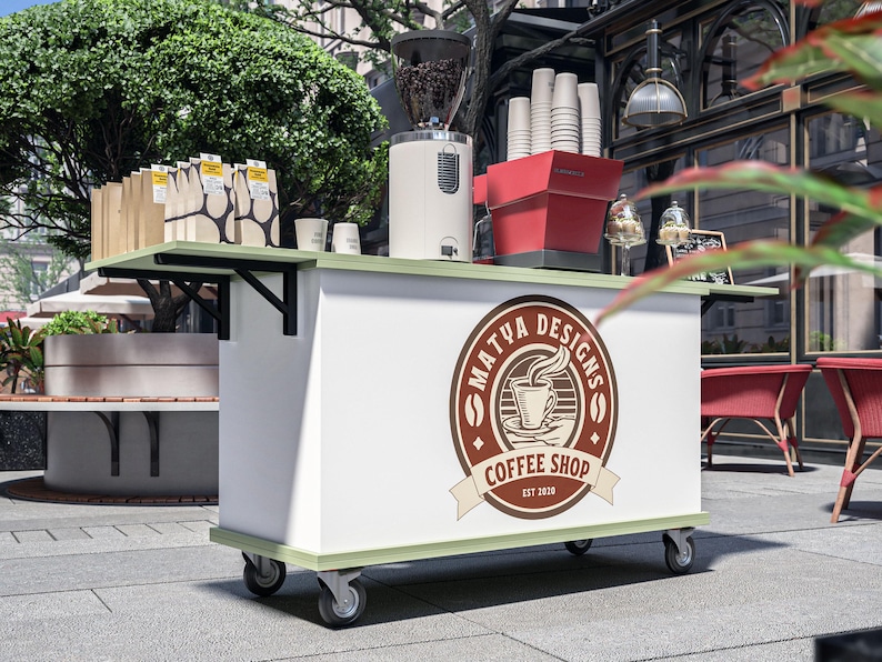 DIY PDF Folding Coffee Cart Plans — Imperial (in) & Metric (mm ...