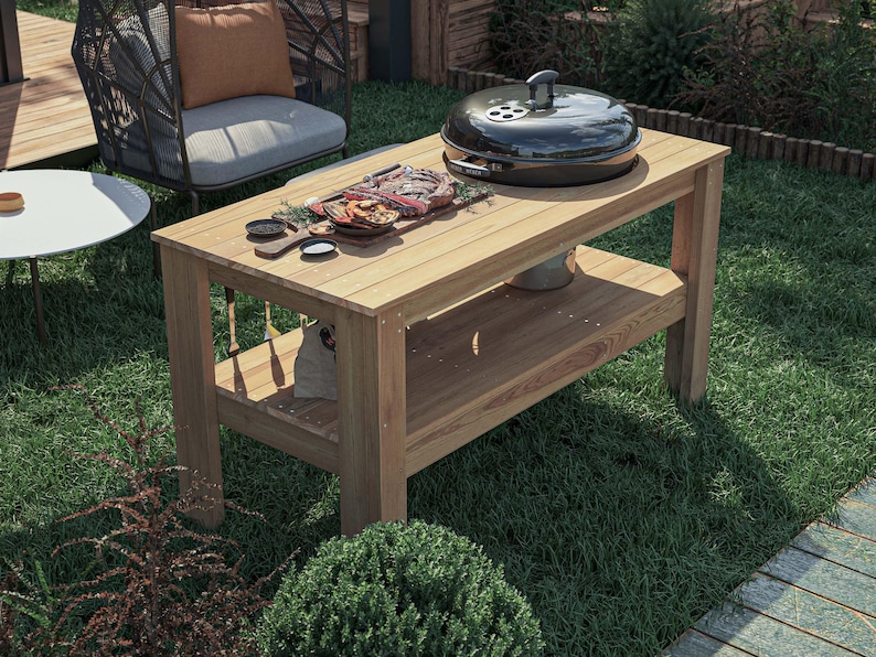 DIY PDF Weber 22" Kettle Grill Table Plans – Build a Durable and ...