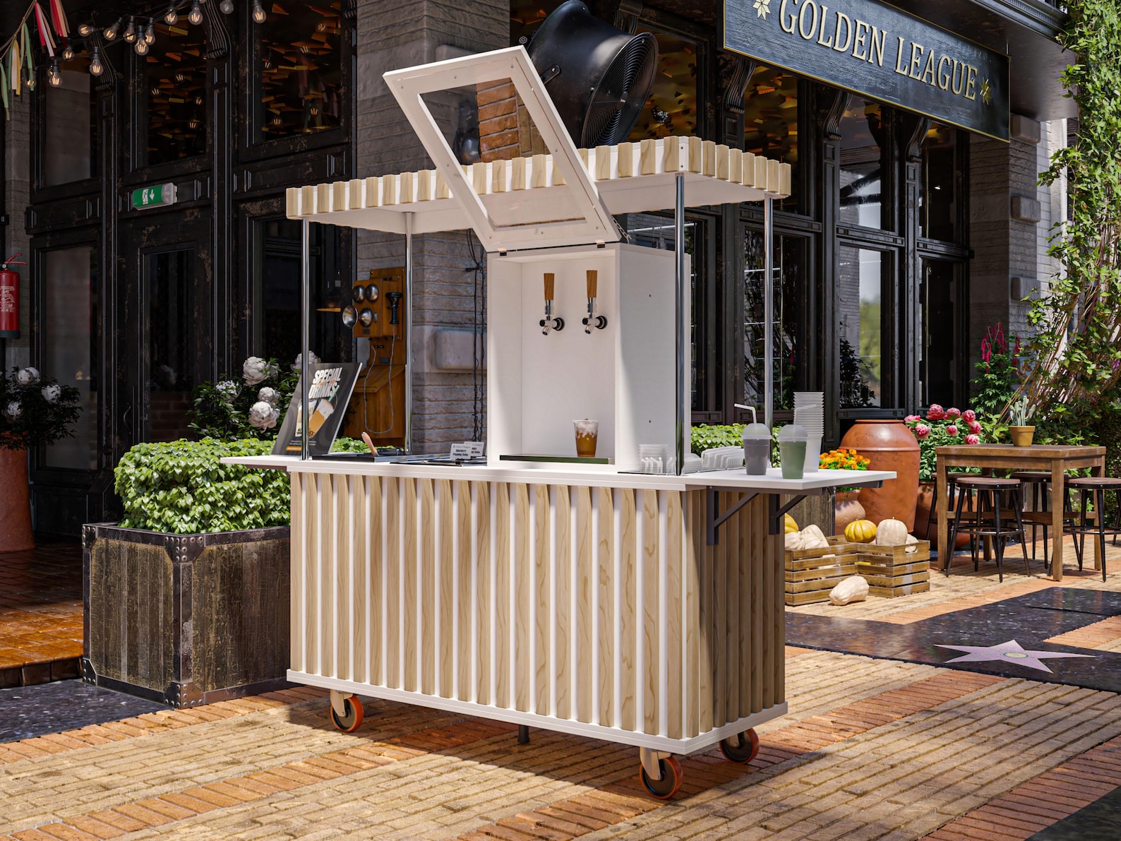 DIY PDF Collapsible Boba (bubble Tea) Cart Plans – Build a Professional ...