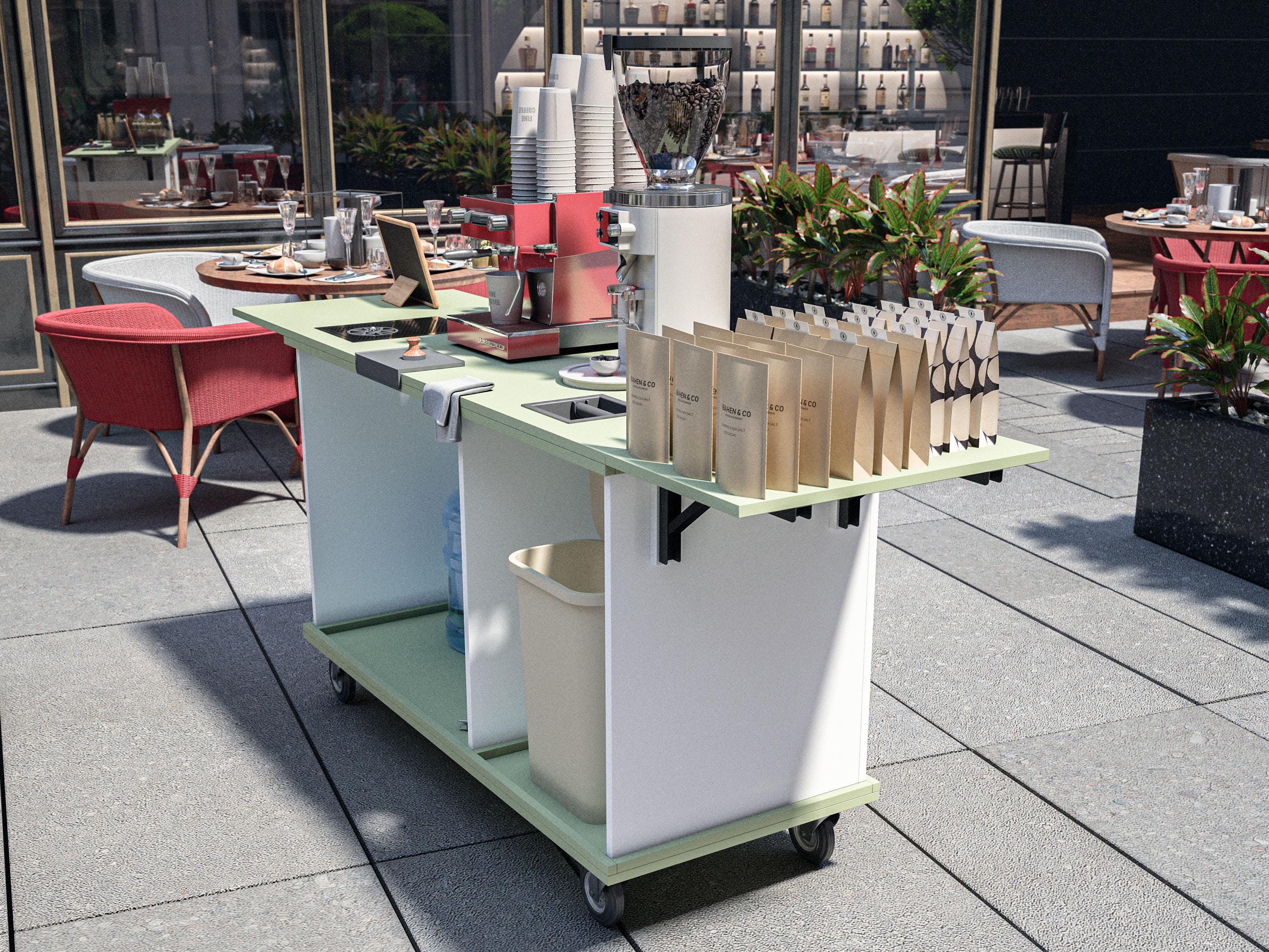 DIY PDF Folding Coffee Cart Plans — Imperial (in) & Metric (mm ...