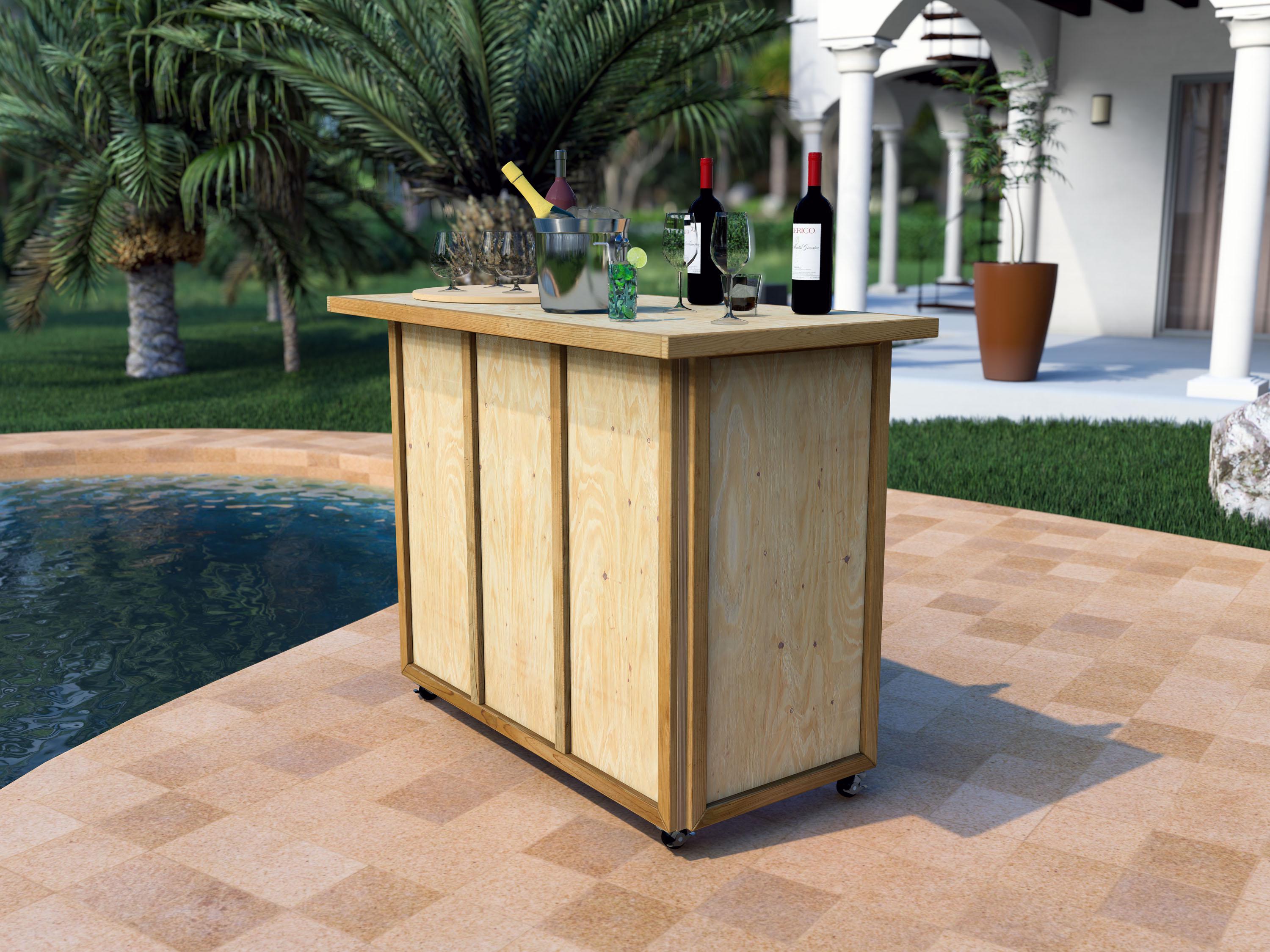 DIY PDF Folding Bar, Collapsible Bar, Portable Bar, Foldable Bar Plan ...