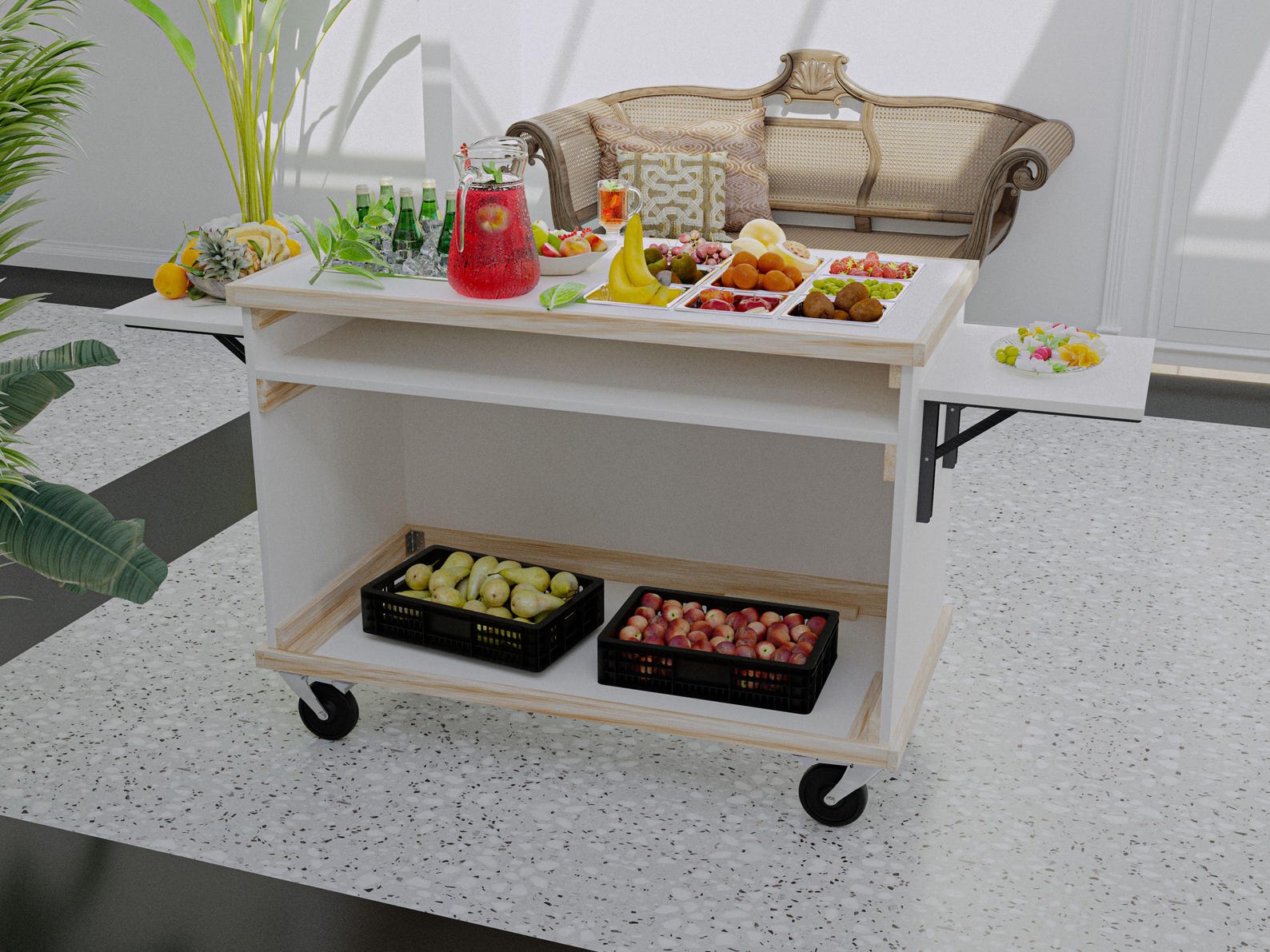 DIY PDF Collapsible Service Cart Plans, Folding Cart, Portable Cart ...