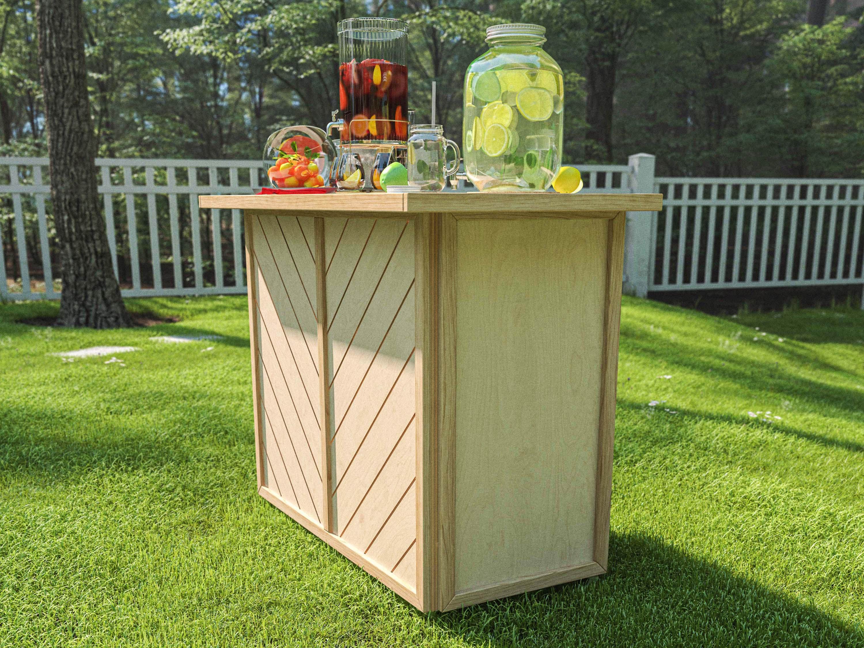 DIY PDF Folding Bar Plan, Candy Bar, Collapsible Bar, Wedding Bar ...