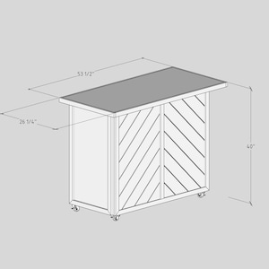 DIY PDF Folding Bar Plan, Candy Bar, Collapsible Bar, Wedding Bar ...