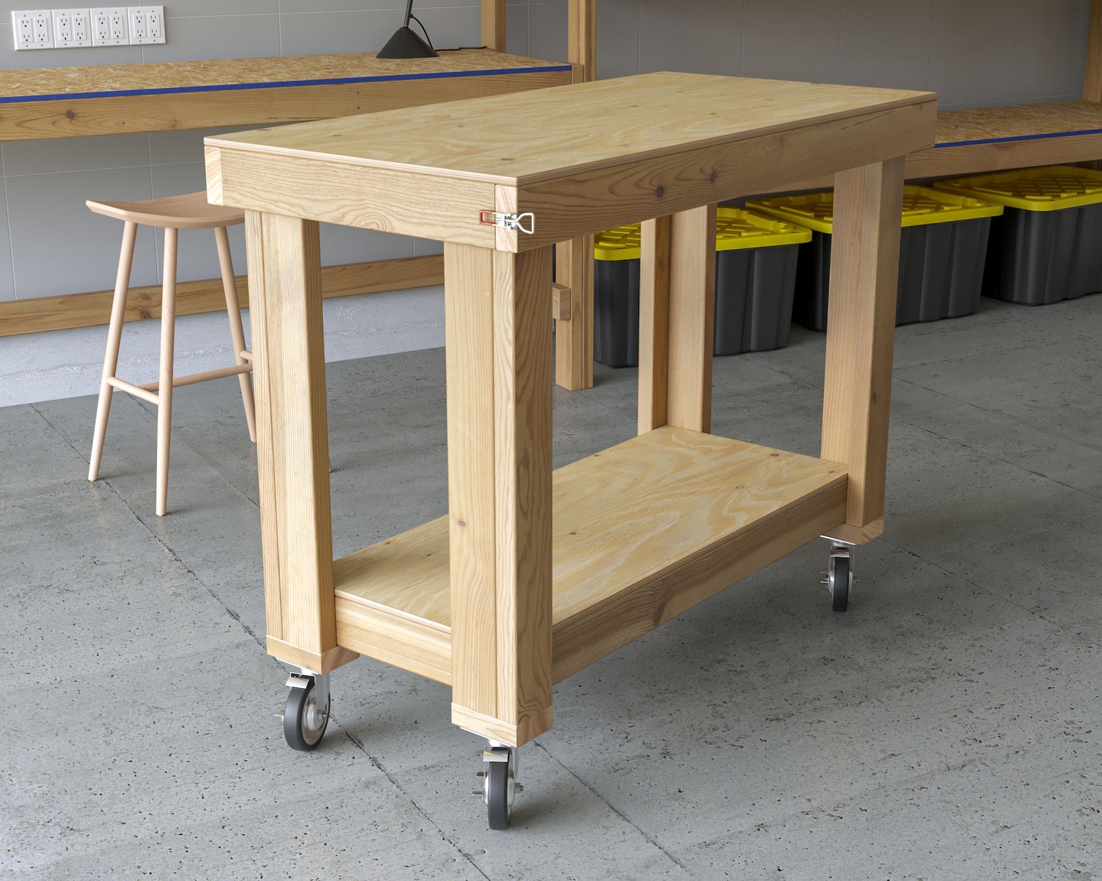DIY PDF Sectional Mobile Workbench Plans – Build a Flexible, Modular ...