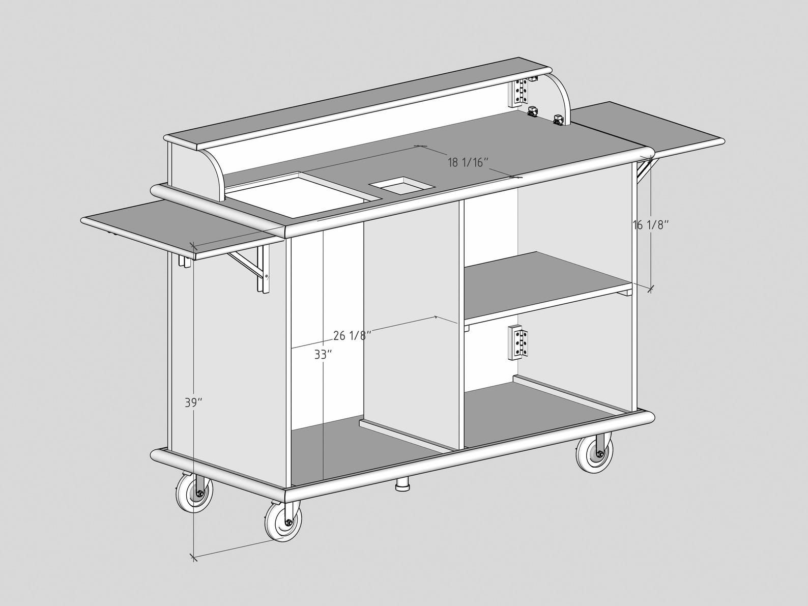 DIY PDF Collapsible Coffee Cart Plans – Build a Portable and ...