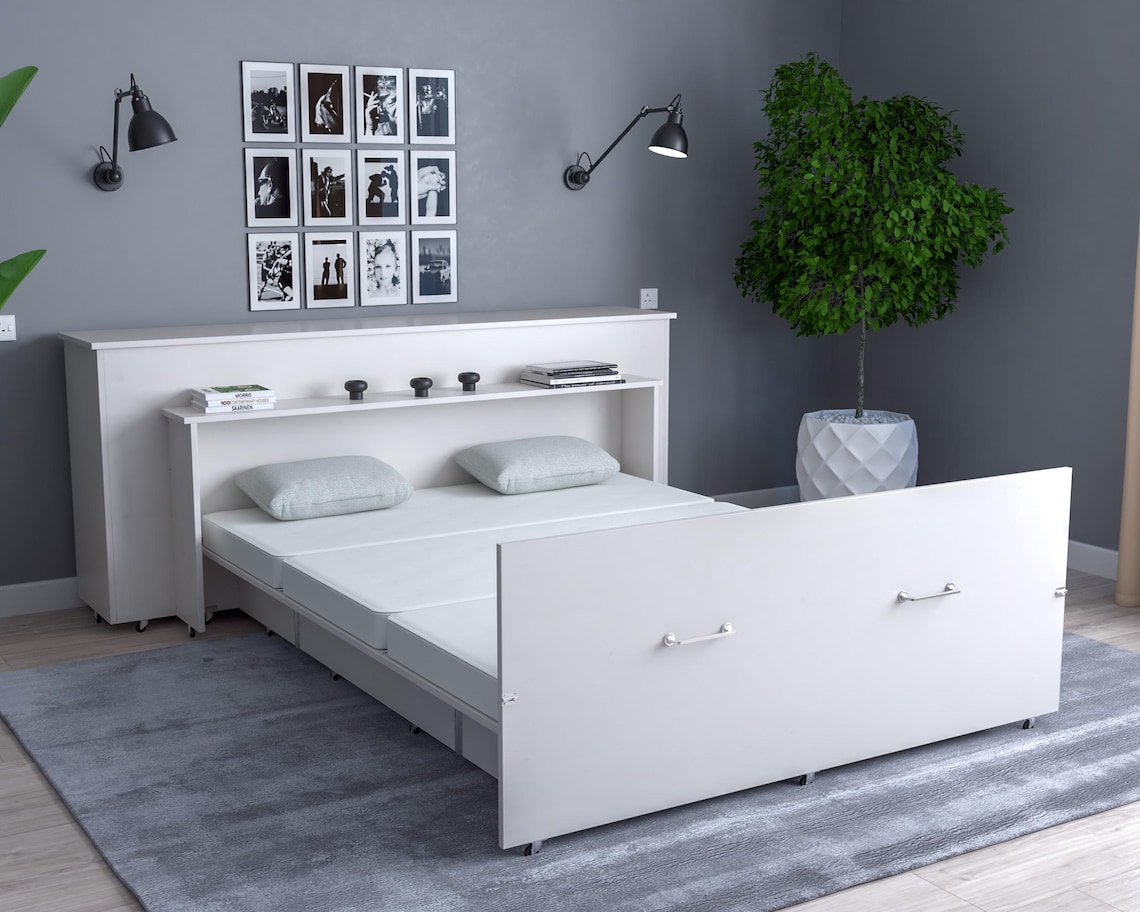 DIY PDF Folding Bed Plans – Queen Size Roll Out Design for Smart Space ...