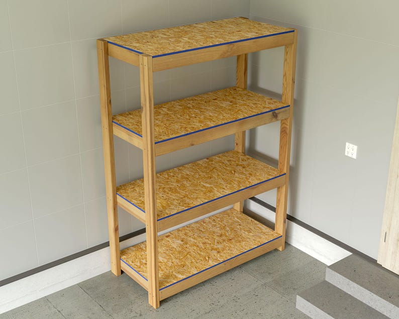 DIY PDF 2x4 Garage Shelf Plans – Build Sturdy and Affordable Storage ...