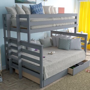 DIY PDF Twin Over Full Bunk Bed Plans – Build a Space-saving Bed for ...