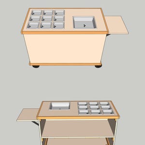 DIY PDF 4-in-1 Collapsible Service Cart Plans Bundle – Portable Cart ...