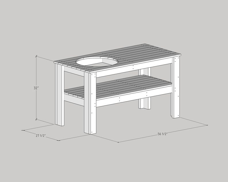 DIY PDF Weber 22" Kettle Grill Table Plans – Build a Durable and ...