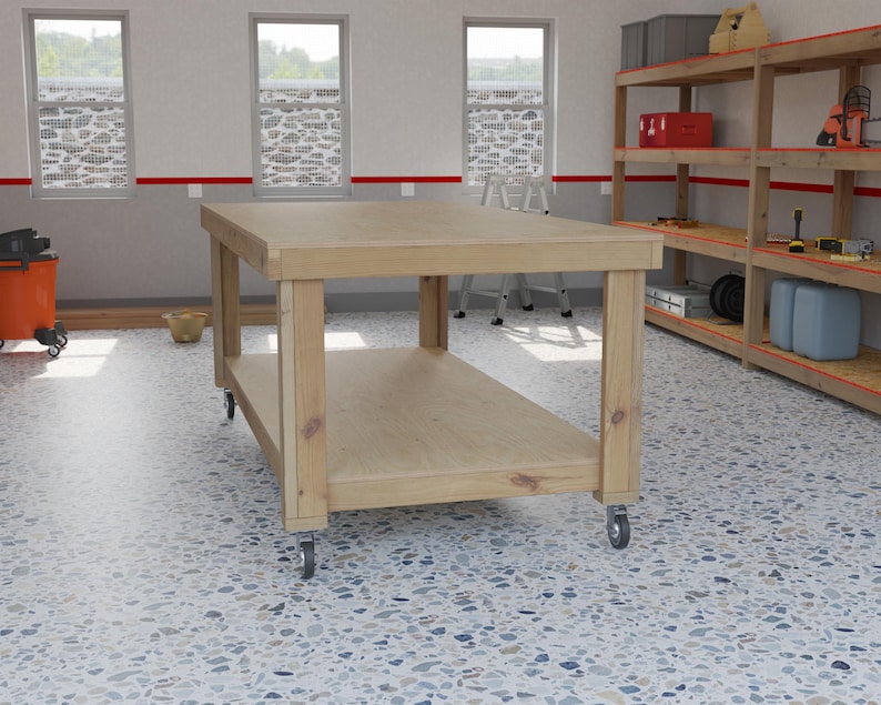 DIY Mobile Workbench Plans, PDF - Etsy