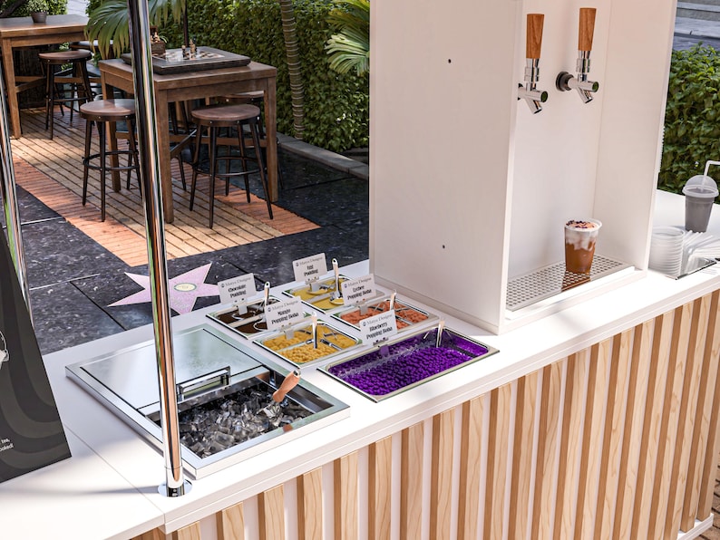 DIY PDF Collapsible Boba (bubble Tea) Cart Plans – Build a Professional ...