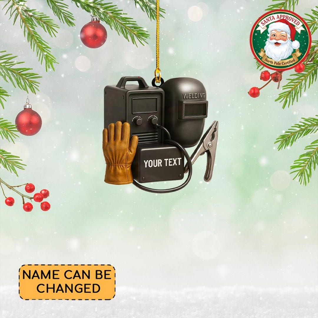 Personalized Welder Christmas Ornament, Welding Ornament, American ...