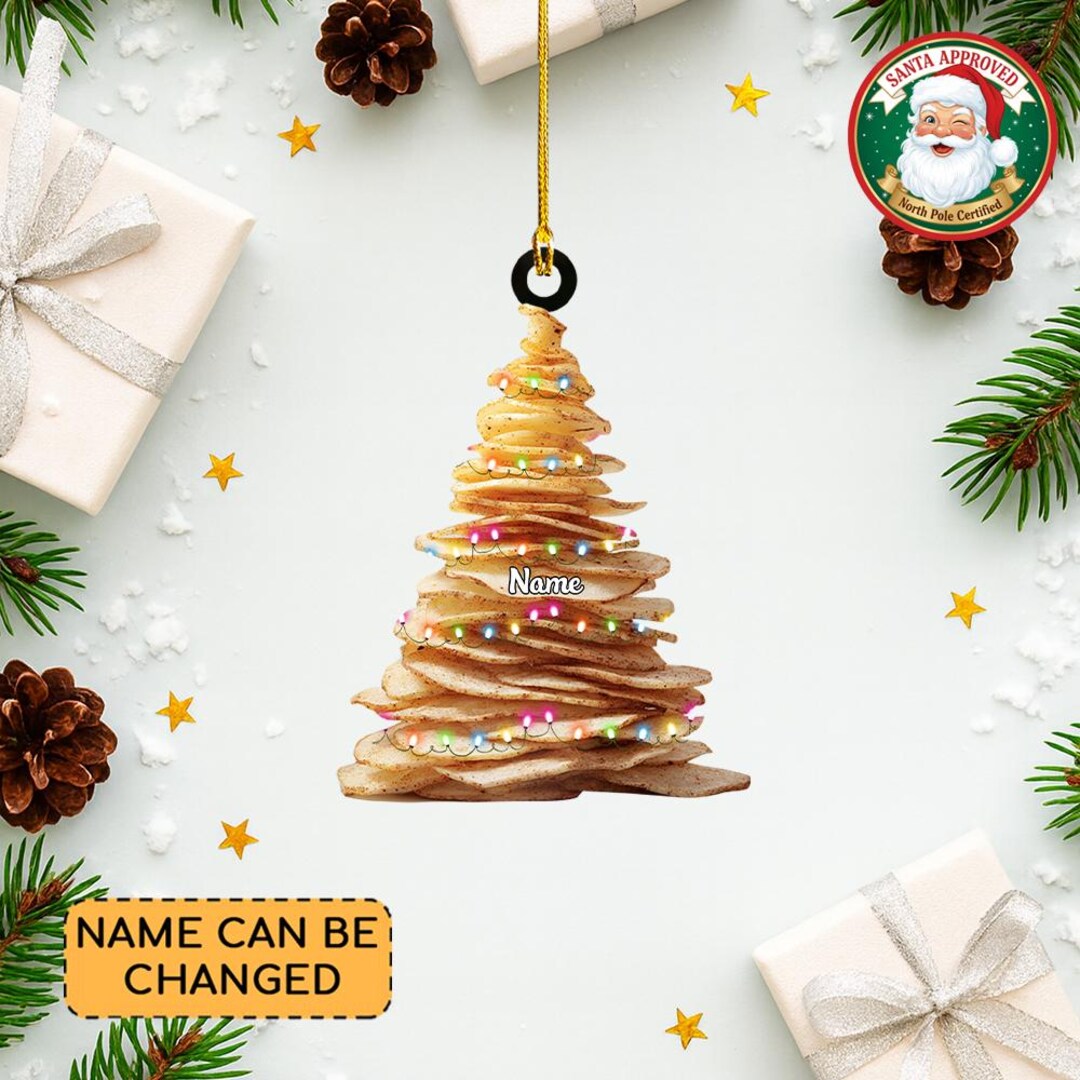 Lovely Potato Christmas Tree Ornament, Potato Slices Chip Ornament ...
