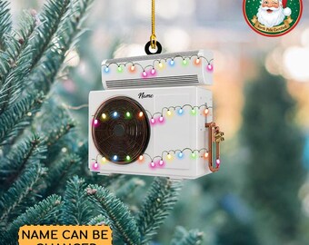 Personalized Air Conditioner System Ornament, Air Conditioner Christmas ...