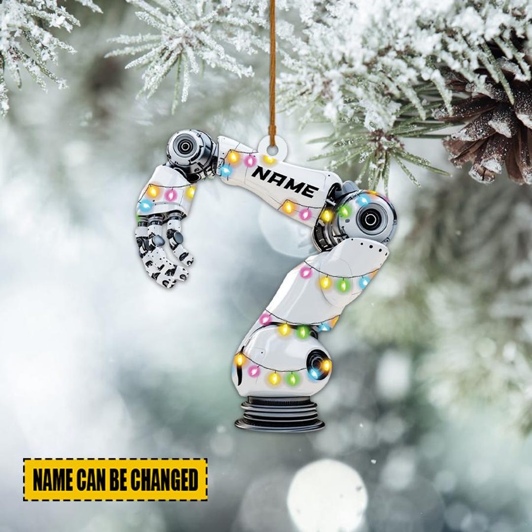 Personalized Industrial Robotics Christmas Ornament, Robotics Ornament ...
