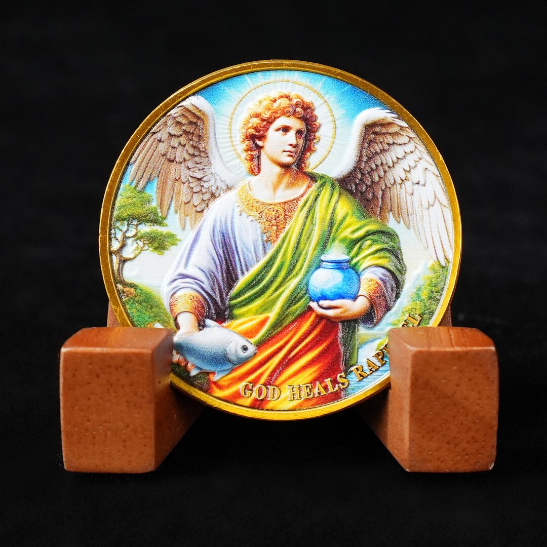 Archangel Raphael Healing Prayer Coin, Christian Chip Religious Gift - Etsy